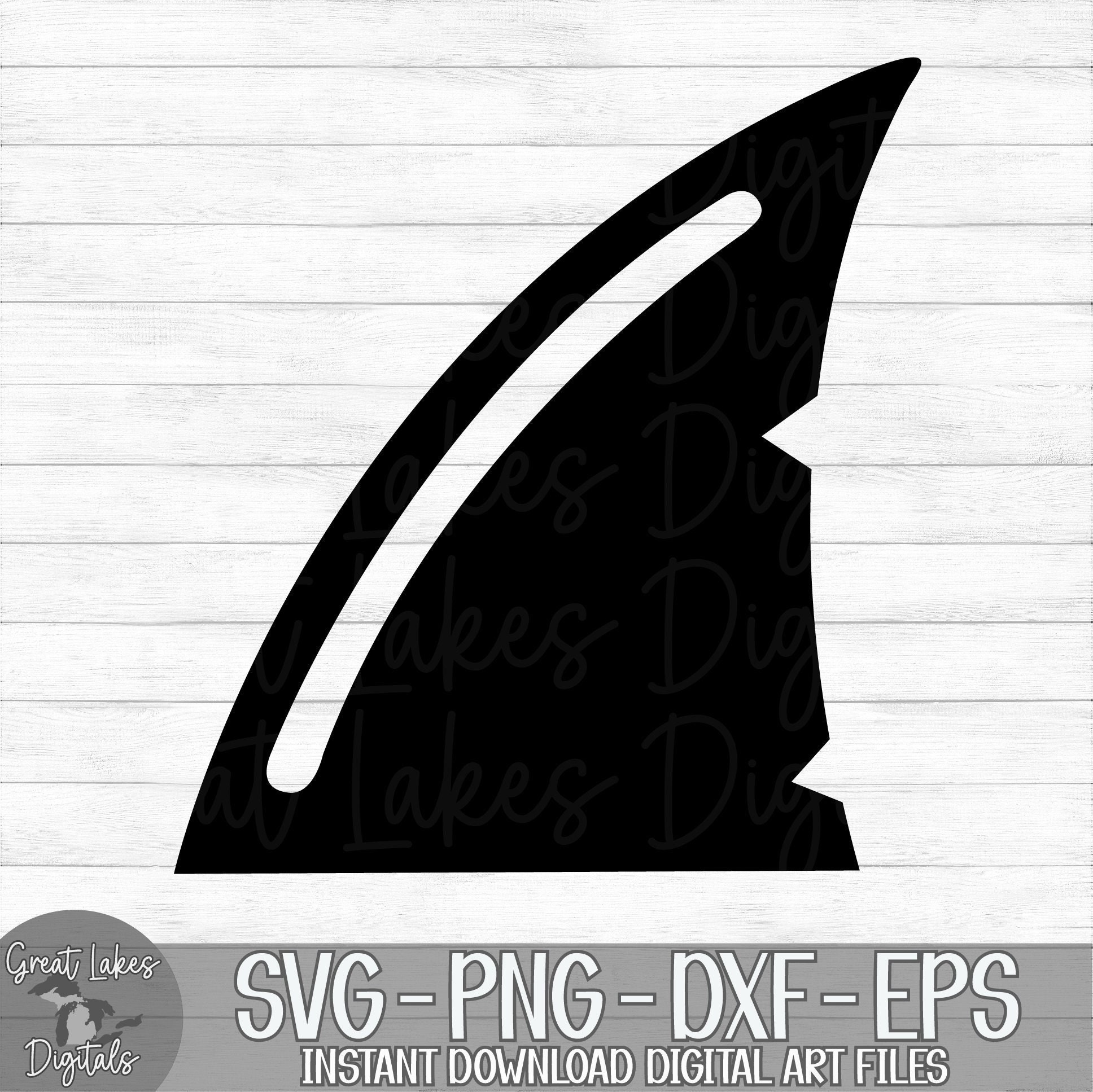 Shark Fin - Instant Digital Download - Svg, Png, Dxf, and Eps Files ...