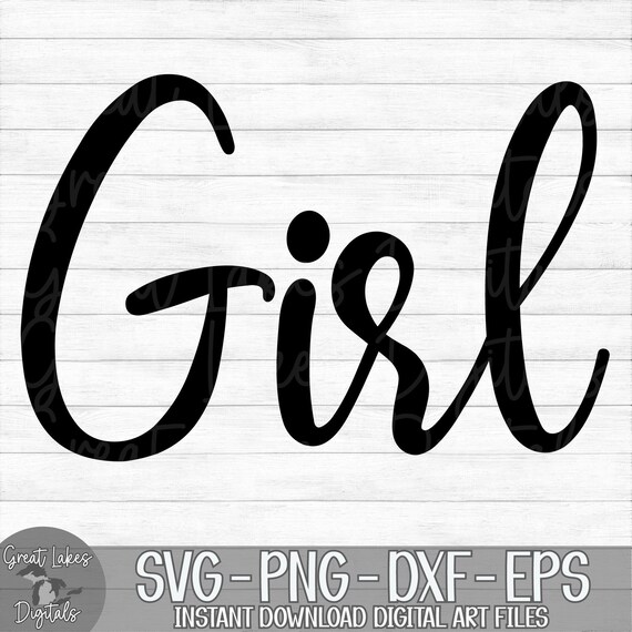 Girl Instant Digital Download Svg Png Dxf and Eps Files - Etsy