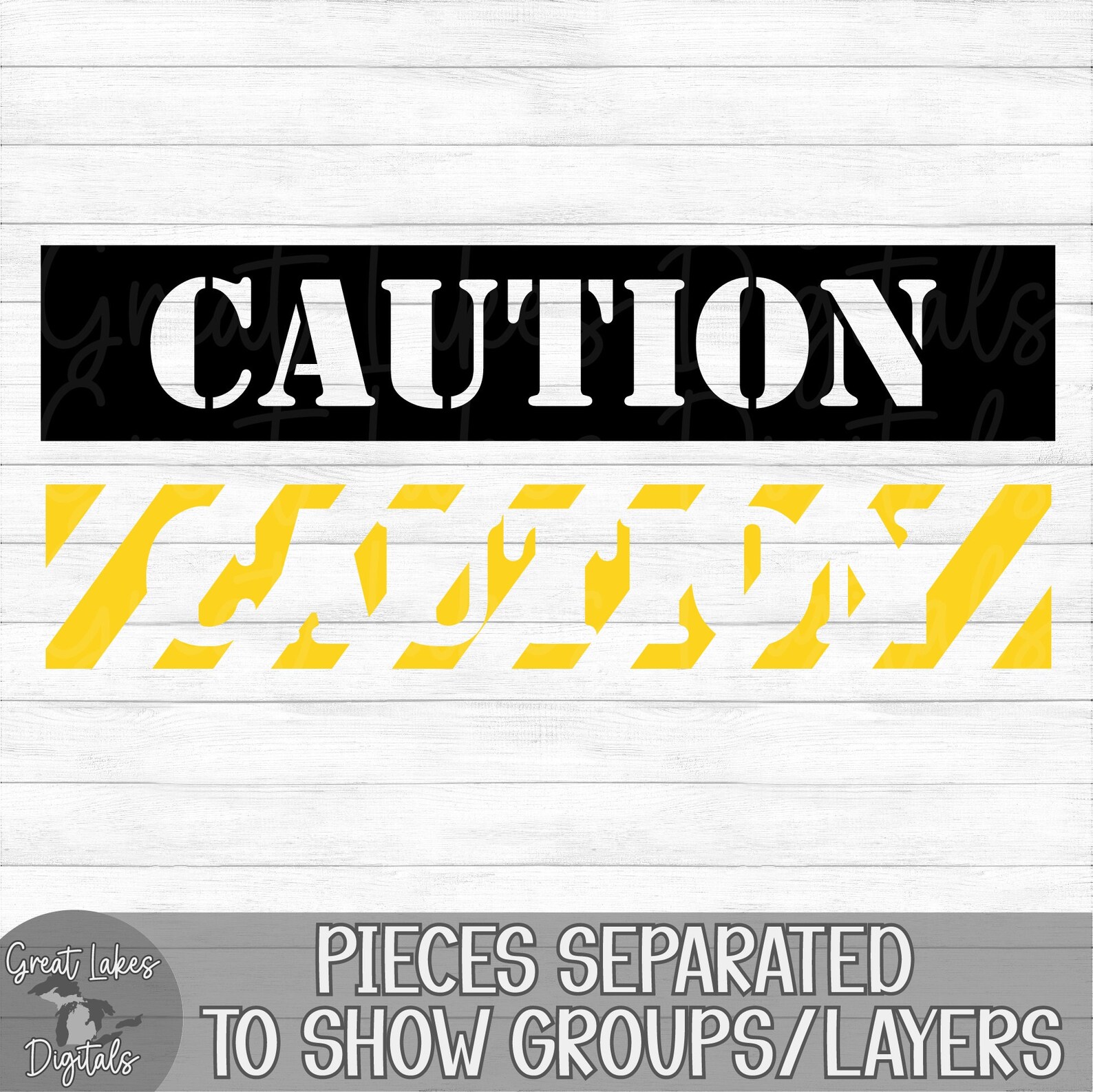 Caution Tape - Instant Digital Download - Svg, Png, Dxf, and Eps Files ...