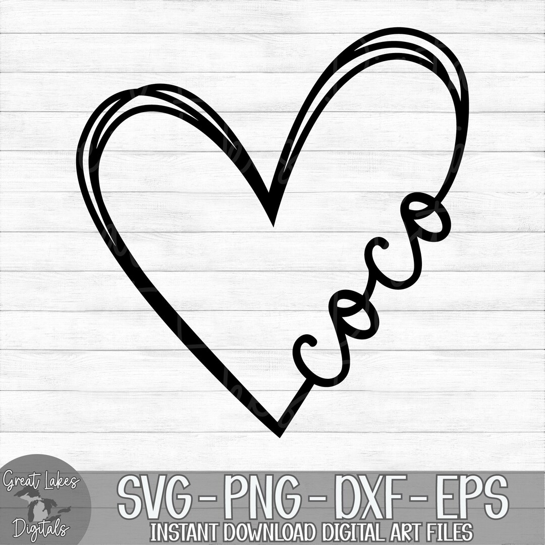 Coco Heart - Instant Digital Download - Svg, Png, Dxf, and Eps Files ...