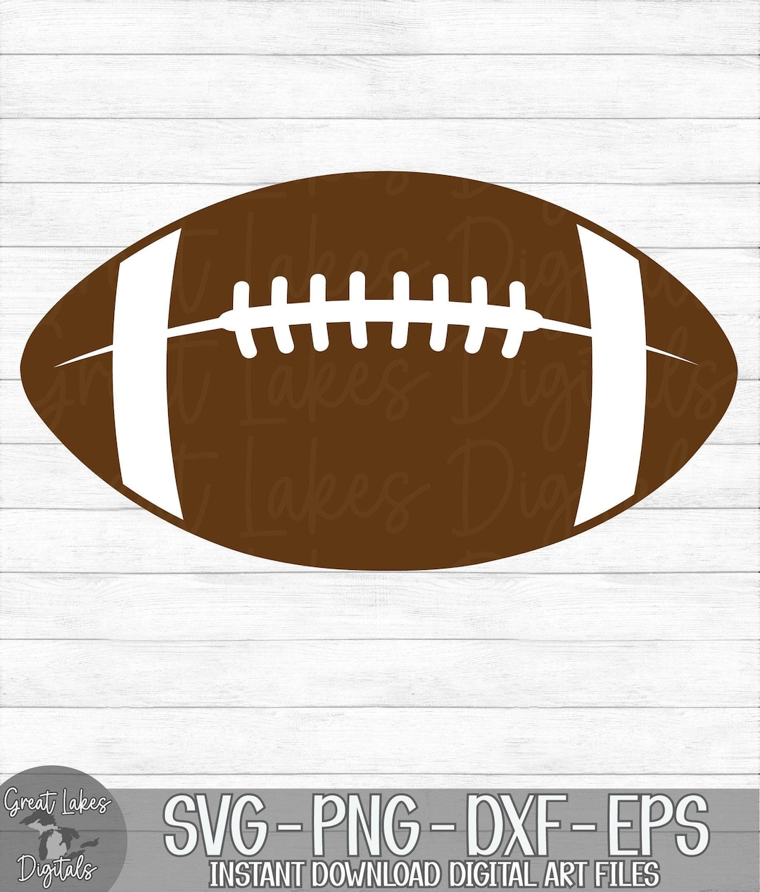 Football - Instant Digital Download - Svg, Png, Dxf, and Eps Files ...