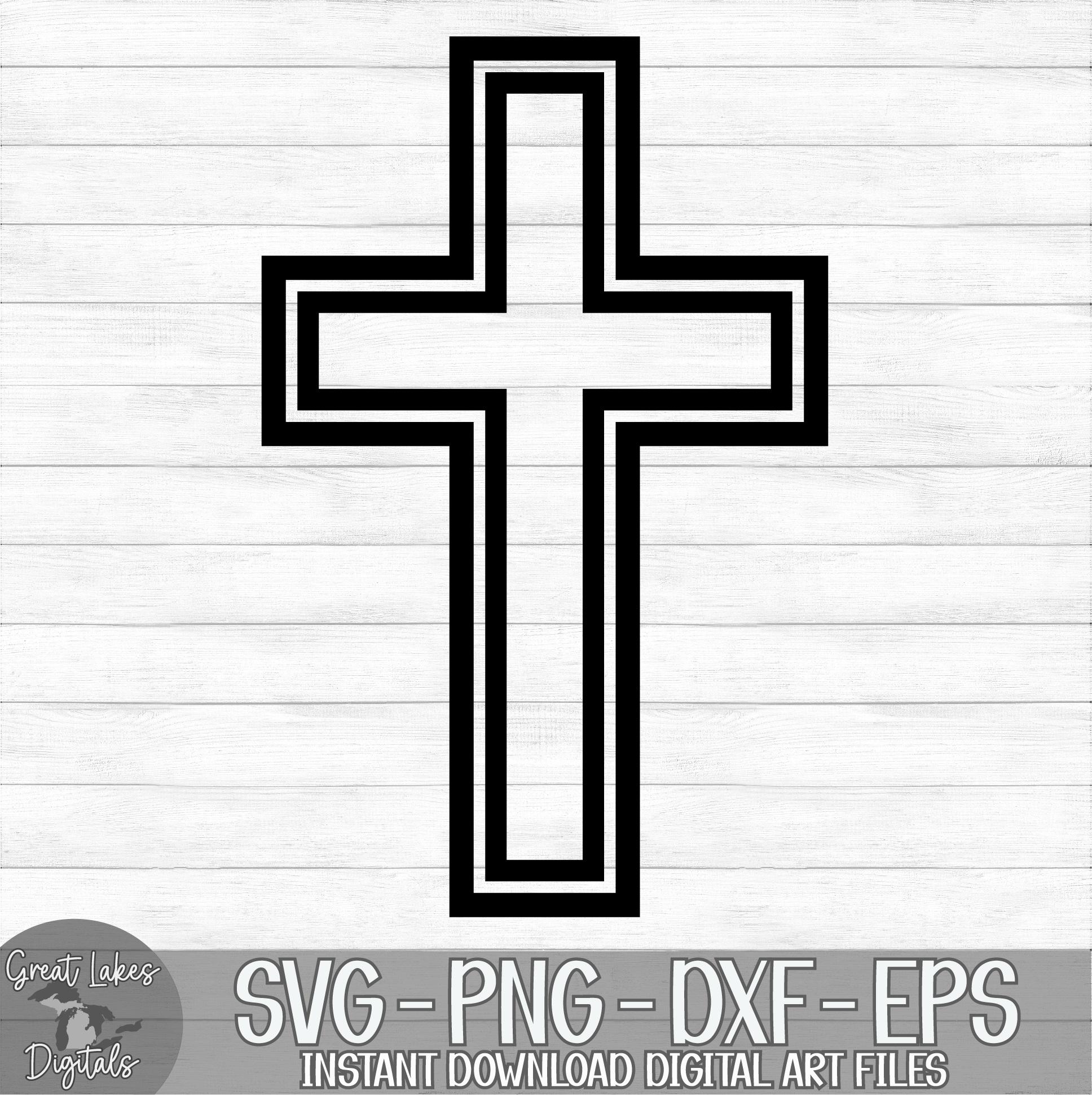 Cross - Instant Digital Download - Svg, Png, Dxf, and Eps Files ...