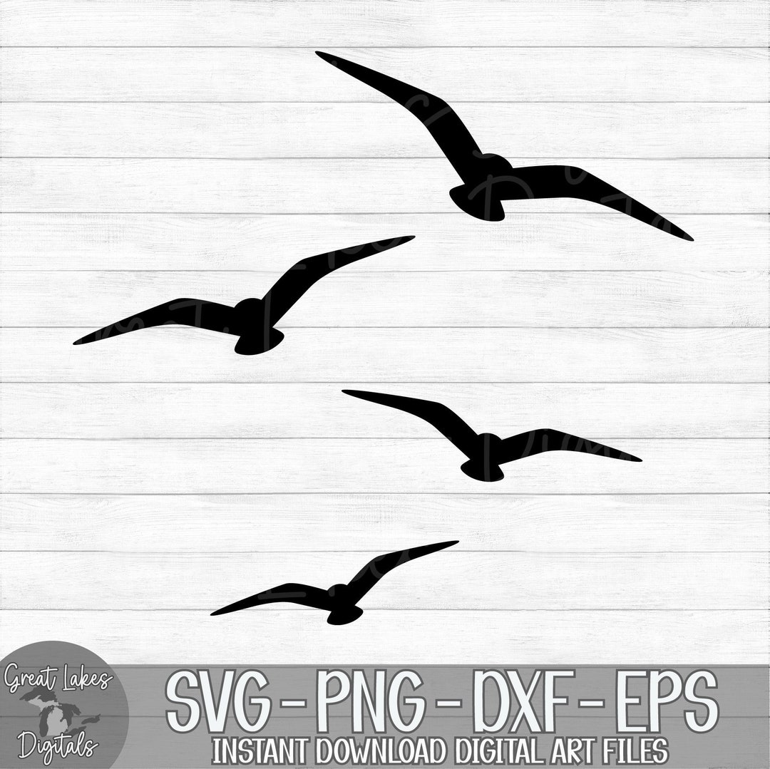 Flock of Birds - Instant Digital Download - Svg, Png, Dxf, and Eps ...