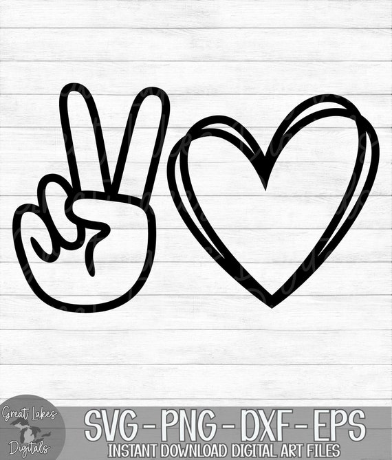 Peace And Love Sign Pin Page