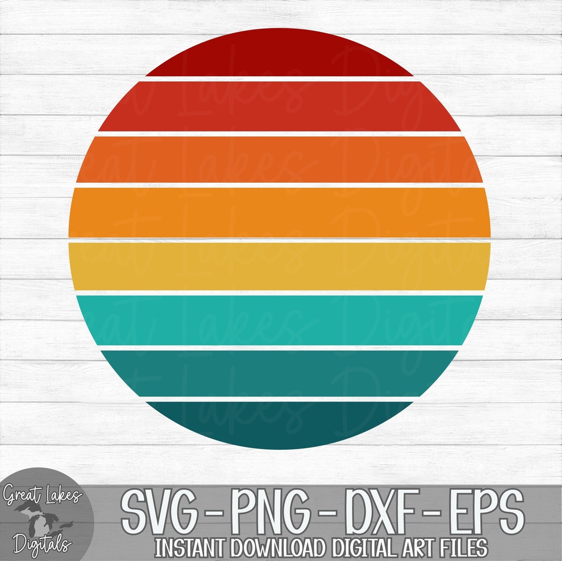 Sunset - Instant Digital Download - Svg, Png, Dxf, and Eps Files ...