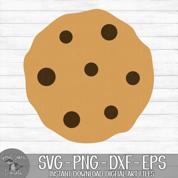 Chocolate Chip Cookie Instant Digital Download Svg Png - Etsy