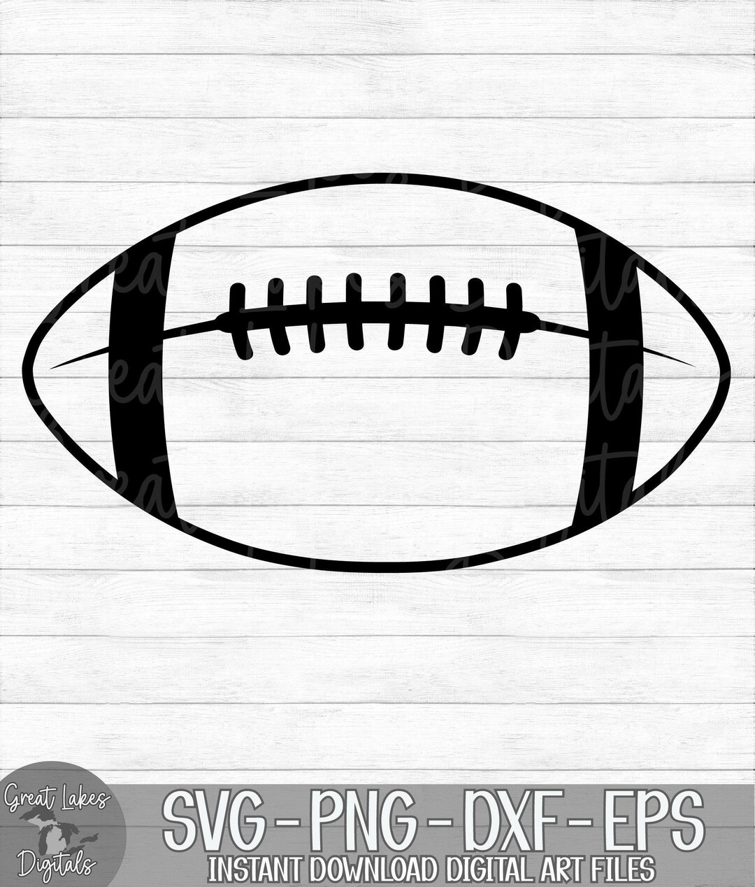 Football - Instant Digital Download - Svg, Png, Dxf, and Eps Files ...