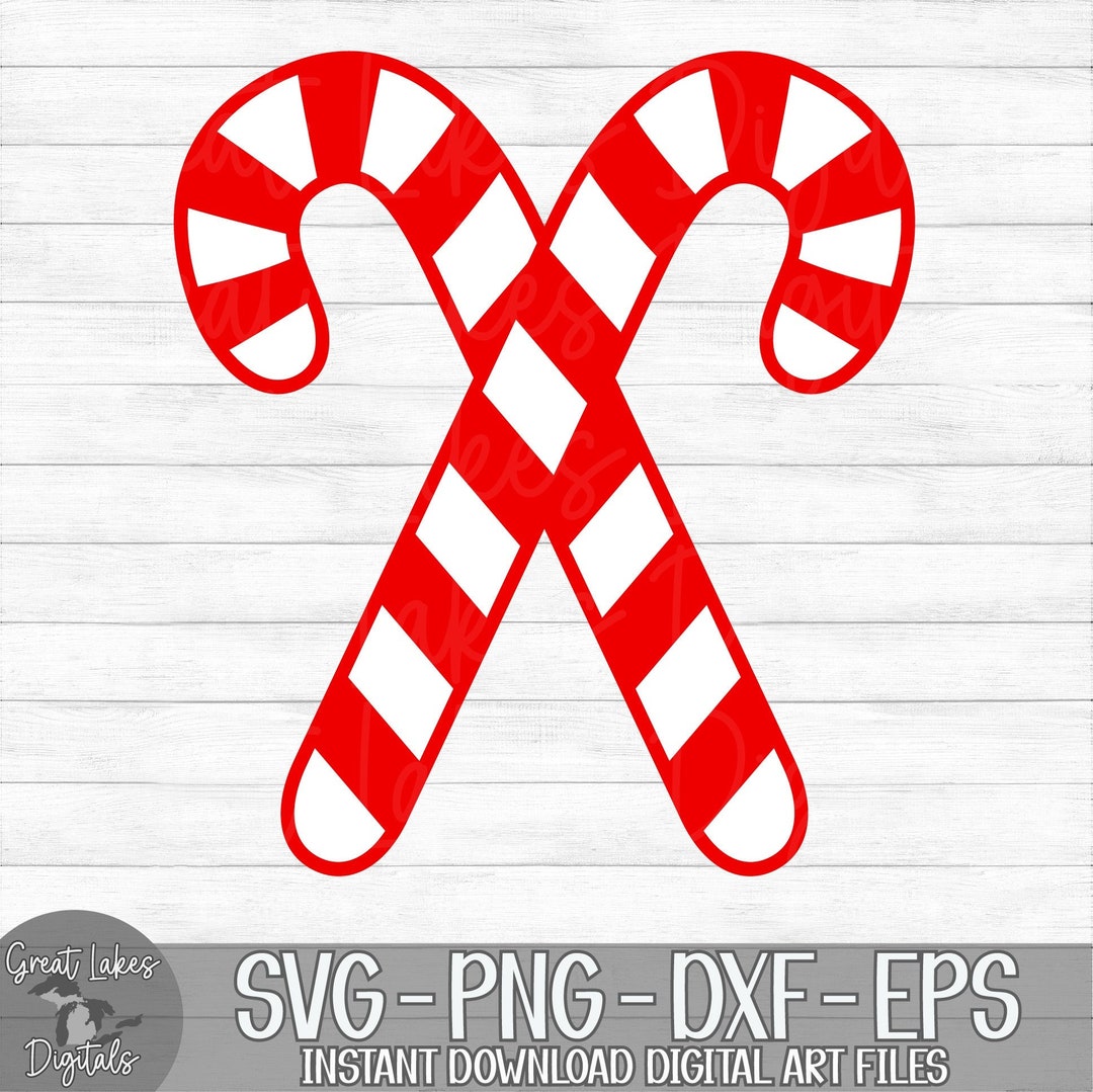 Candy Canes - Instant Digital Download - Svg, Png, Dxf, and Eps Files ...