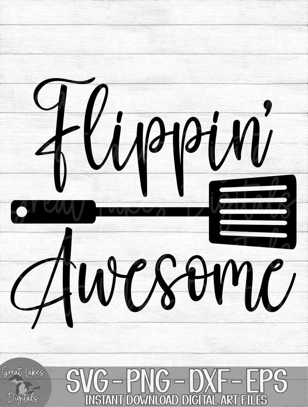 Flippin' Awesome - Instant Digital Download - Svg, Png, Dxf, and Eps ...