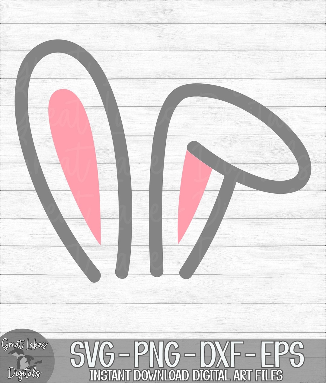 Bunny Ears - Instant Digital Download - Svg, Png, Dxf, and Eps Files ...