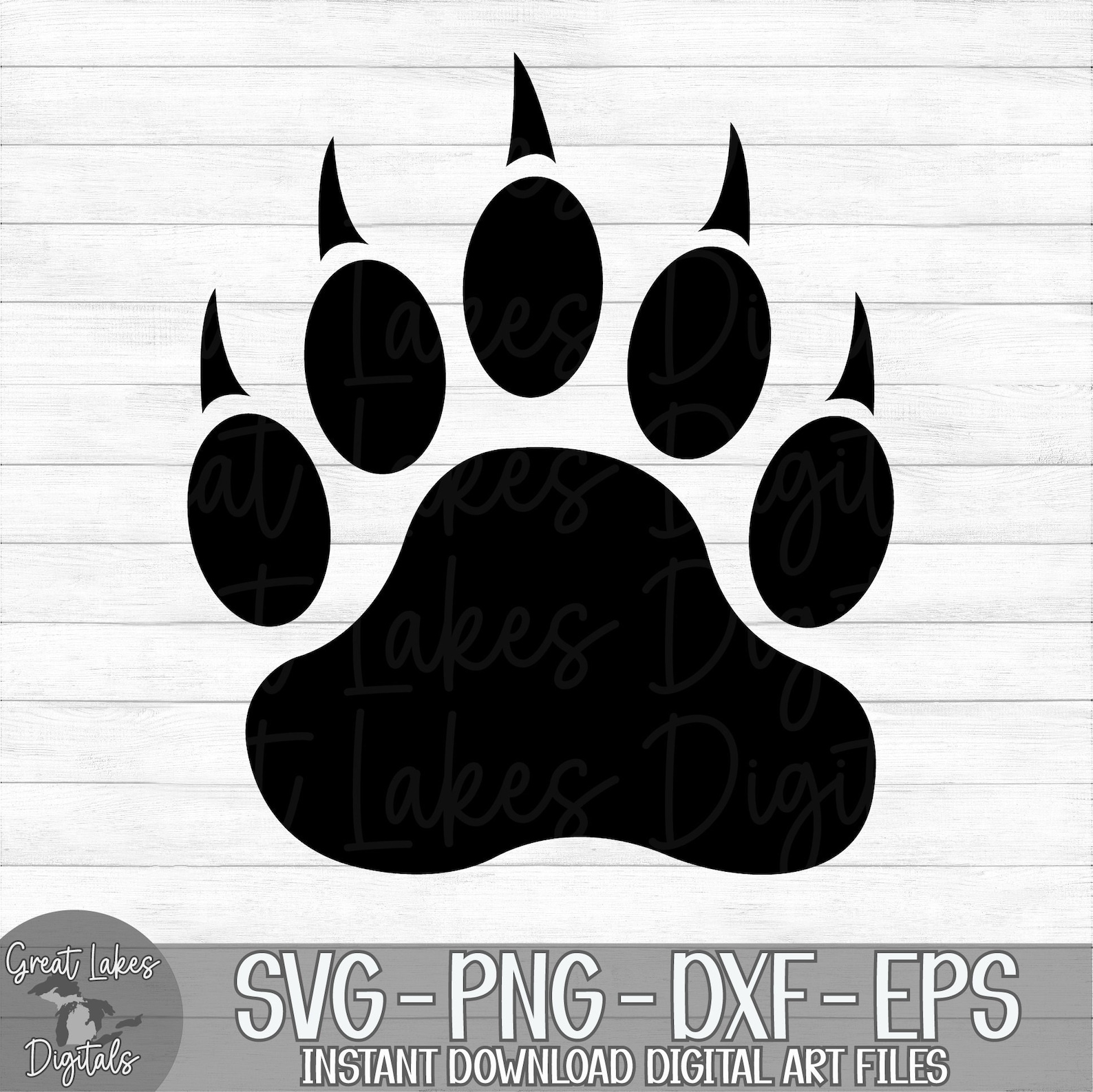 Bear Claw - Instant Digital Download - Svg, Png, Dxf, and Eps Files ...