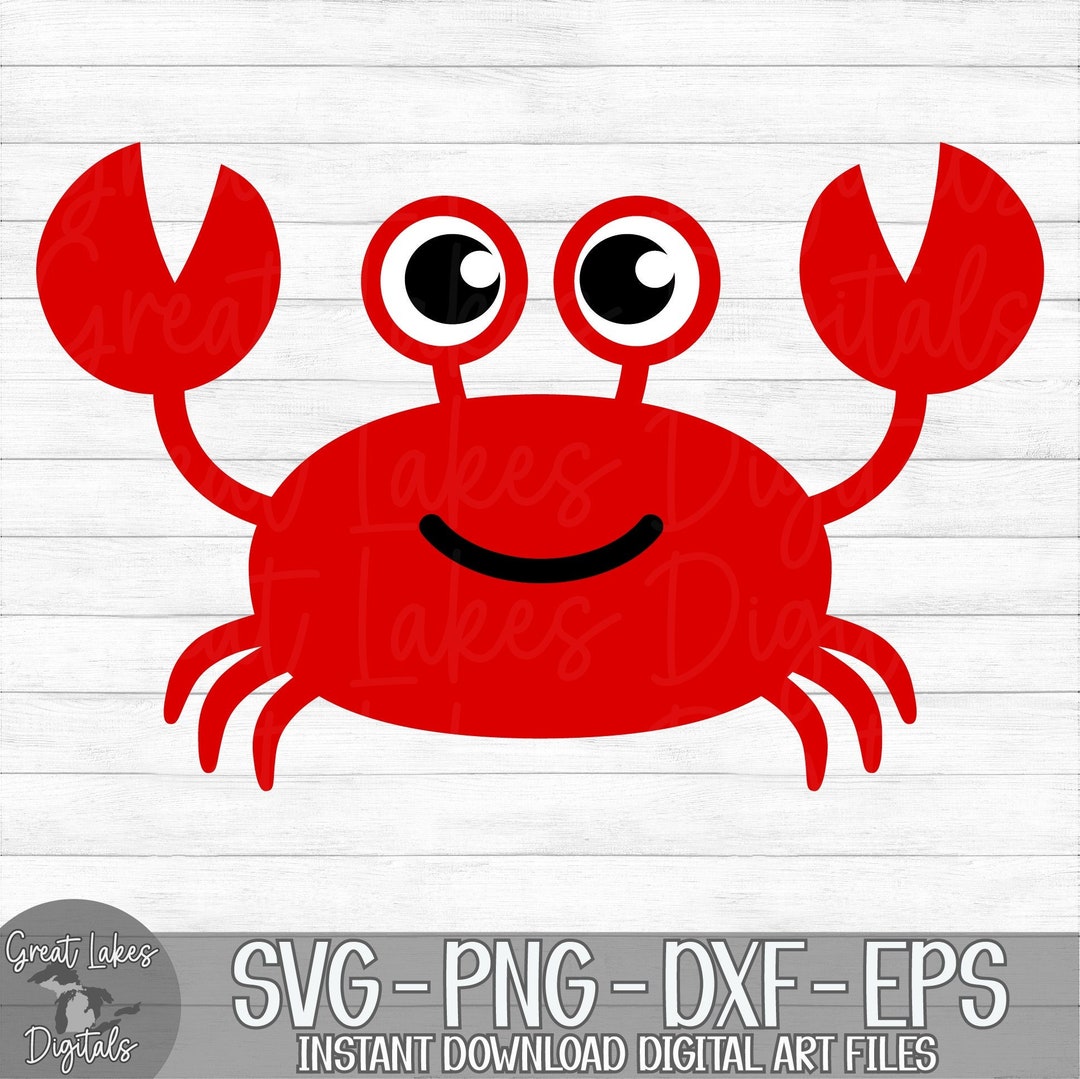 Crab Instant Digital Download Svg, Png, Dxf, and Eps Files Included ...