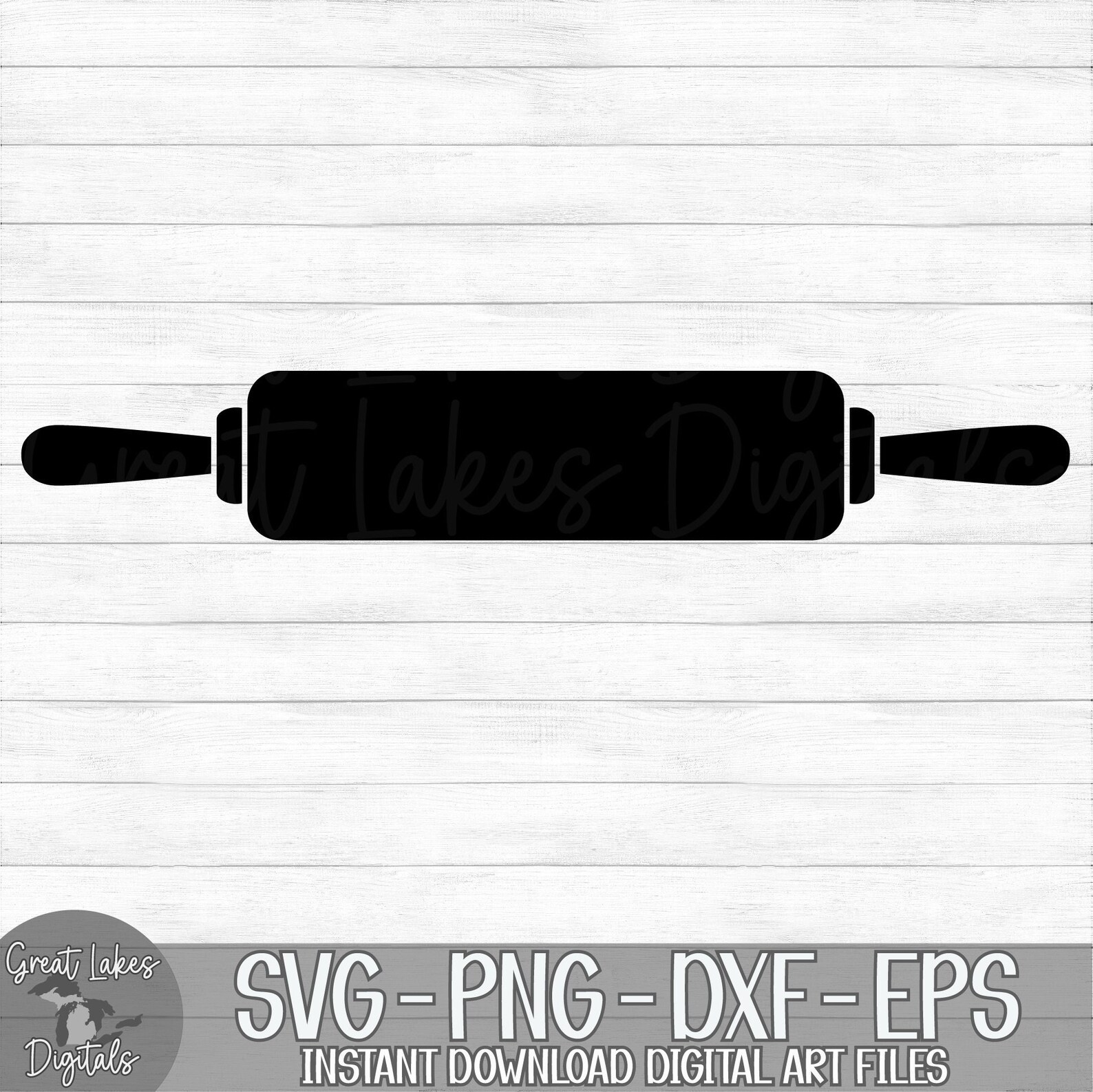 Rolling Pin Instant Digital Download Svg Png Dxf and | Etsy
