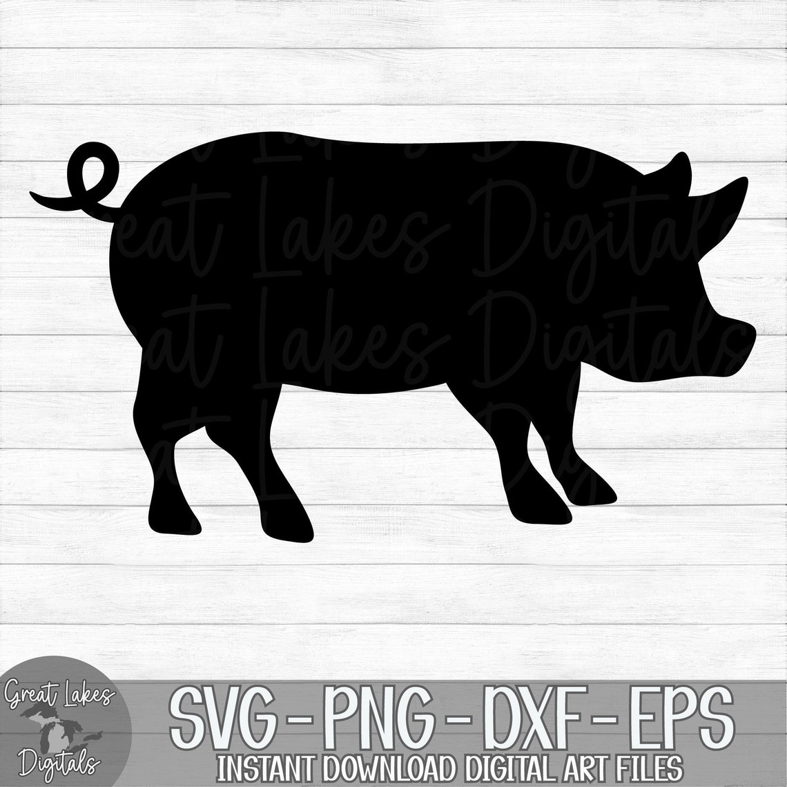 Pig Instant Digital Download Svg Png Dxf and Eps Files - Etsy