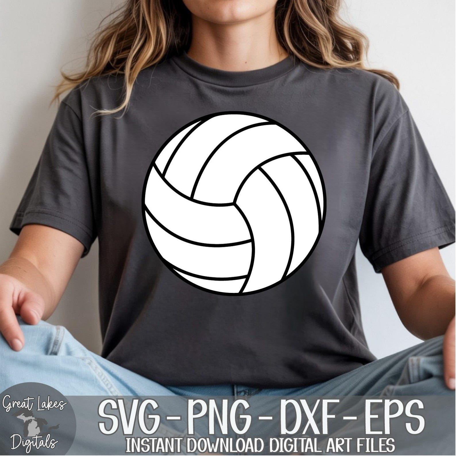 Volleyball - Instant Digital Download - Svg, Png, Dxf, and Eps Files ...