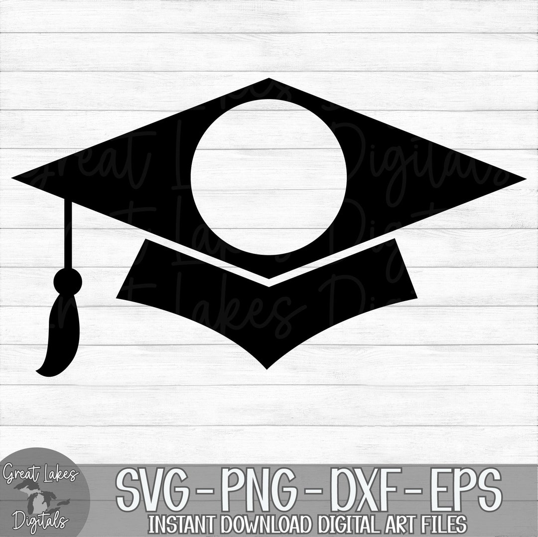 Graduation Cap Monogram Last Day of School, Graduate Instant Digital ...