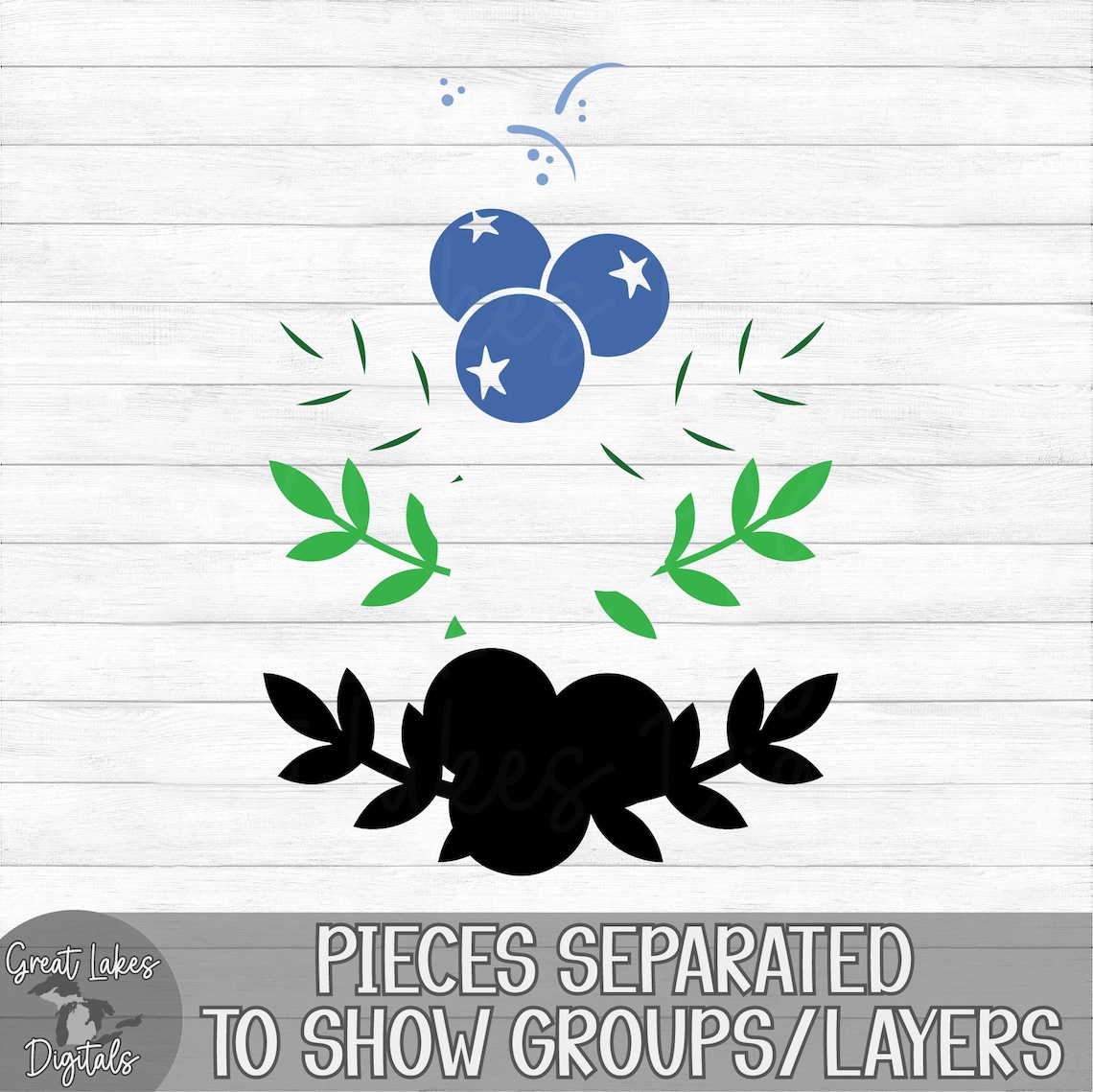 Blueberries Instant Digital Download Svg Png Dxf and - Etsy