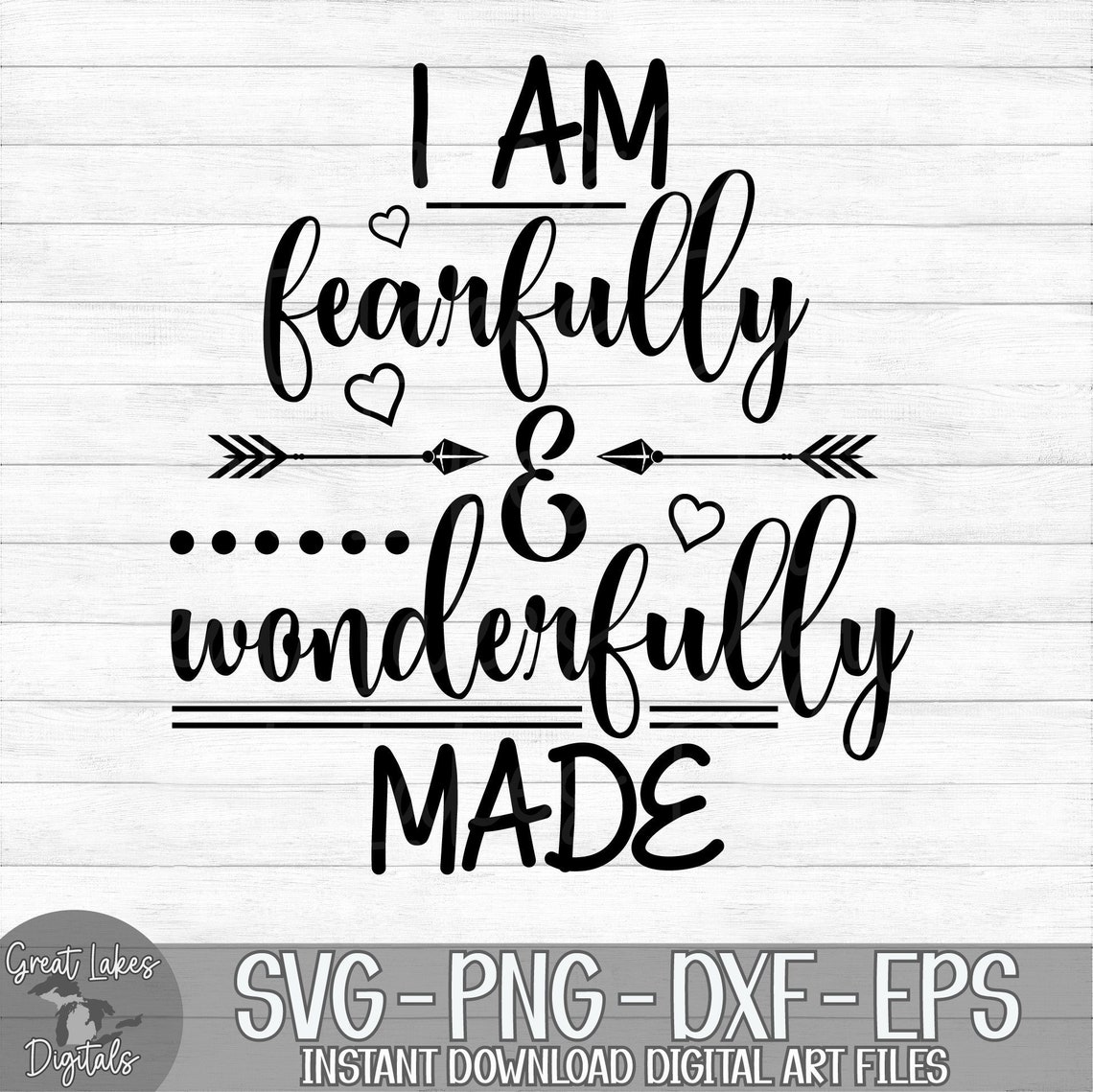 I Am Fearfully and Wonderfully Made Instant Digital Download | Etsy