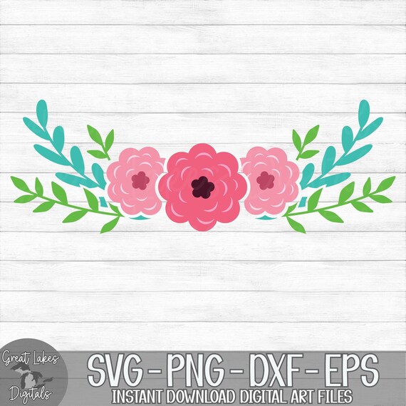 Colorful Flowers Floral Flower Flourish Instant Digital - Etsy