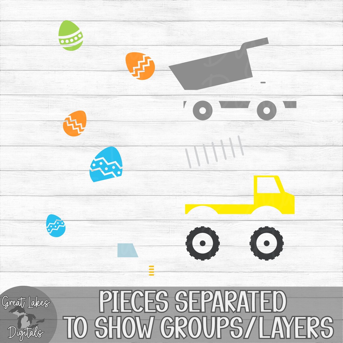 Easter Dump Truck Instant Digital Download Svg Png Dxf - Etsy