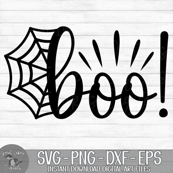 Boo Instant Digital Download Svg Png Dxf and Eps Files - Etsy