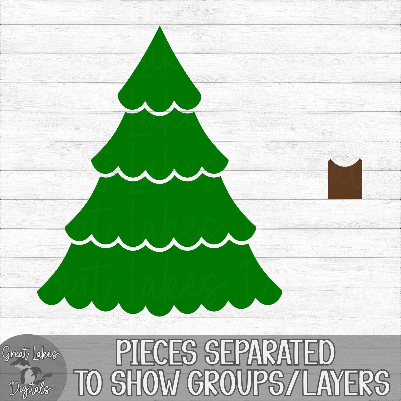 Christmas Tree, Pine Tree, Evergreen - Instant Digital Download - Svg ...