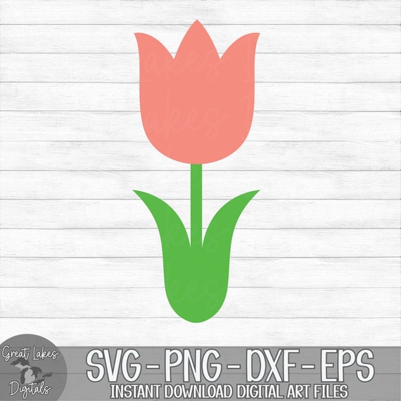 Tulip Instant Digital Download Svg Png Dxf and Eps - Etsy