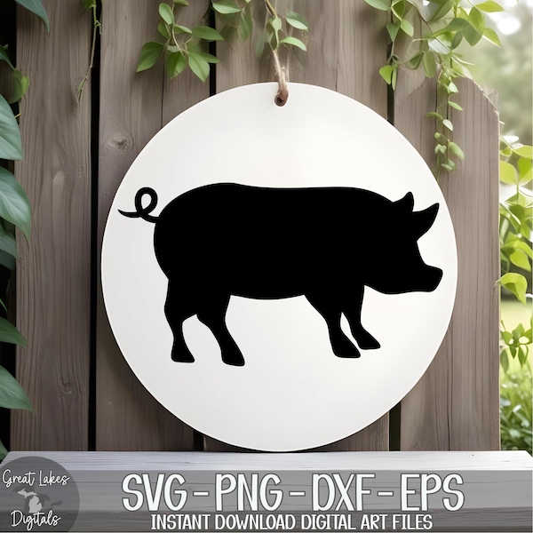 Show Pig Silhouette - Etsy