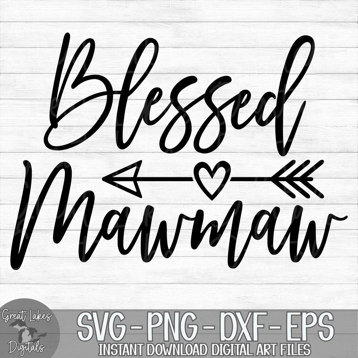 Blessed Mawmaw Instant Digital Download Svg Png Dxf and - Etsy