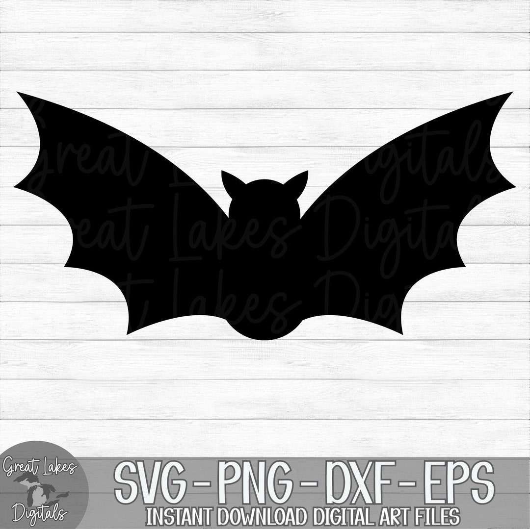 Bat Halloween Instant Digital Download Svg, Png, Dxf, and Eps Files ...