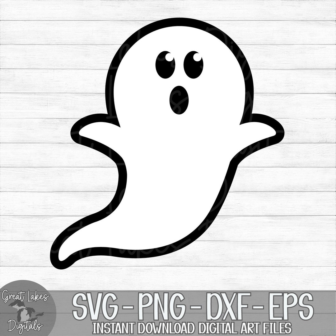 Halloween Ghost - Instant Digital Download - Svg, Png, Dxf, and Eps ...