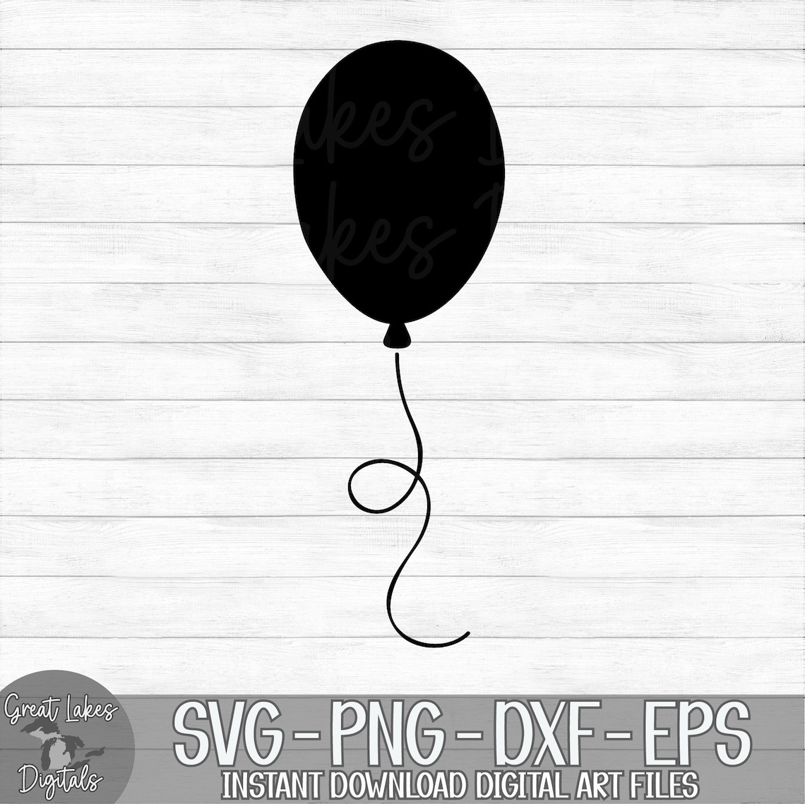 Balloon - Instant Digital Download - Svg, Png, Dxf, and Eps Files ...