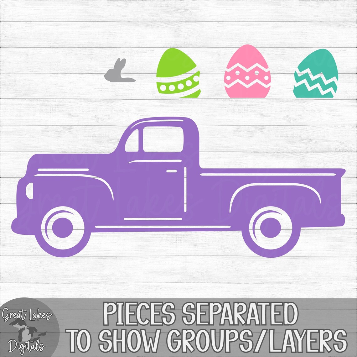 Easter Truck Instant Digital Download Svg Png Dxf and - Etsy