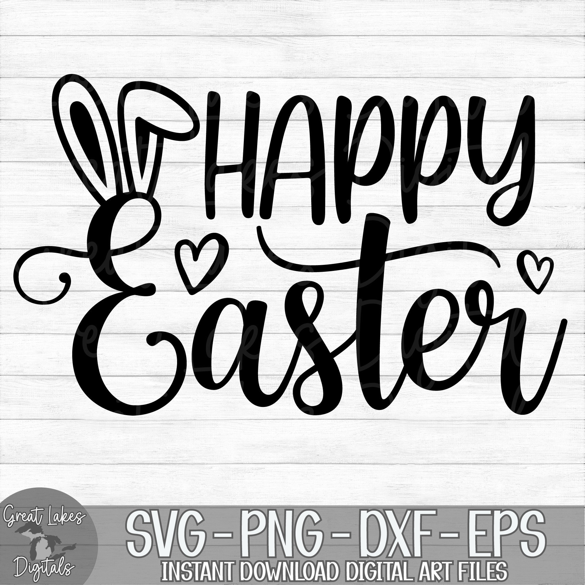 Happy Easter Instant Digital Download svg png dxf and - Etsy France