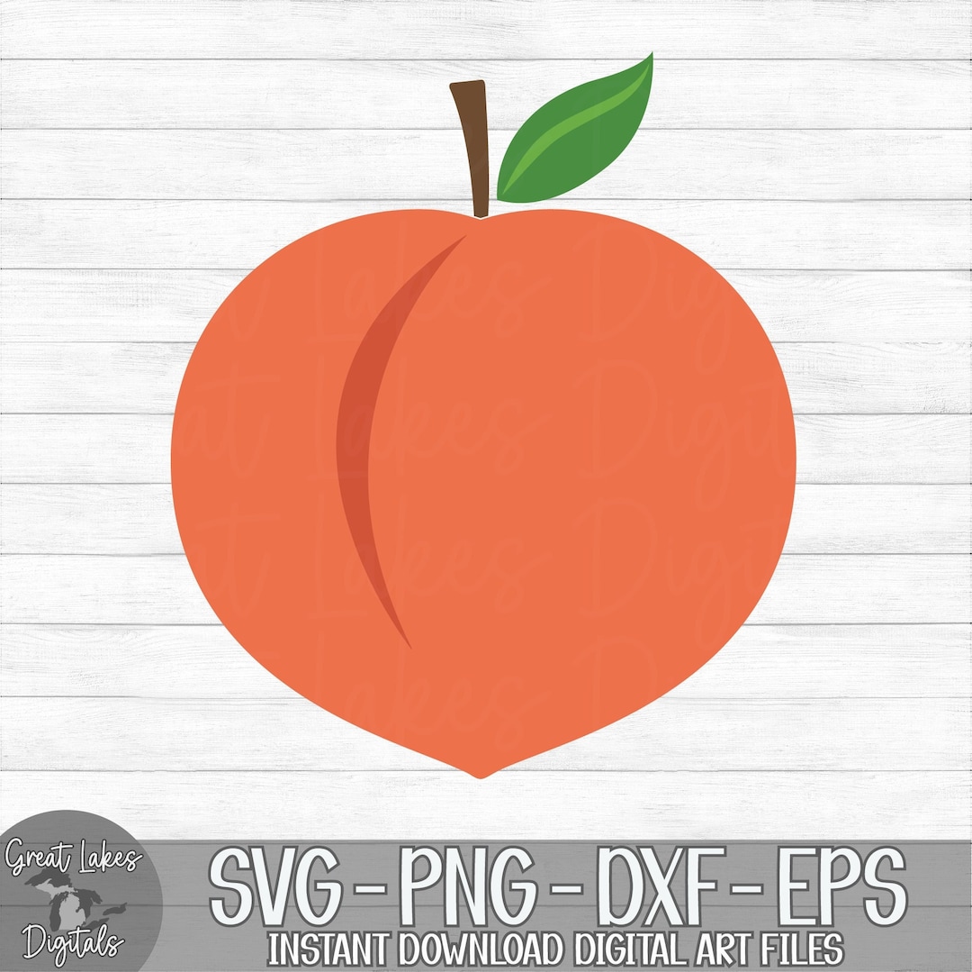Peach - Instant Digital Download - Svg, Png, Dxf, and Eps Files ...