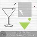 Martini - Instant Digital Download - Svg, Png, Dxf, and Eps Files ...