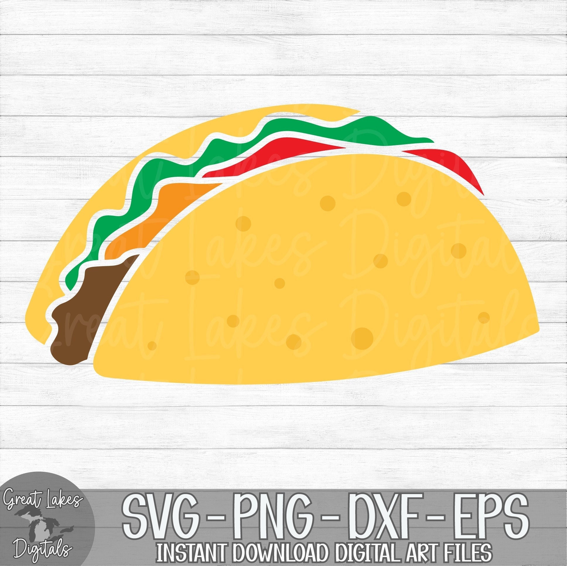 Taco Instant Digital Download svg png dxf and eps files - Etsy Österreich