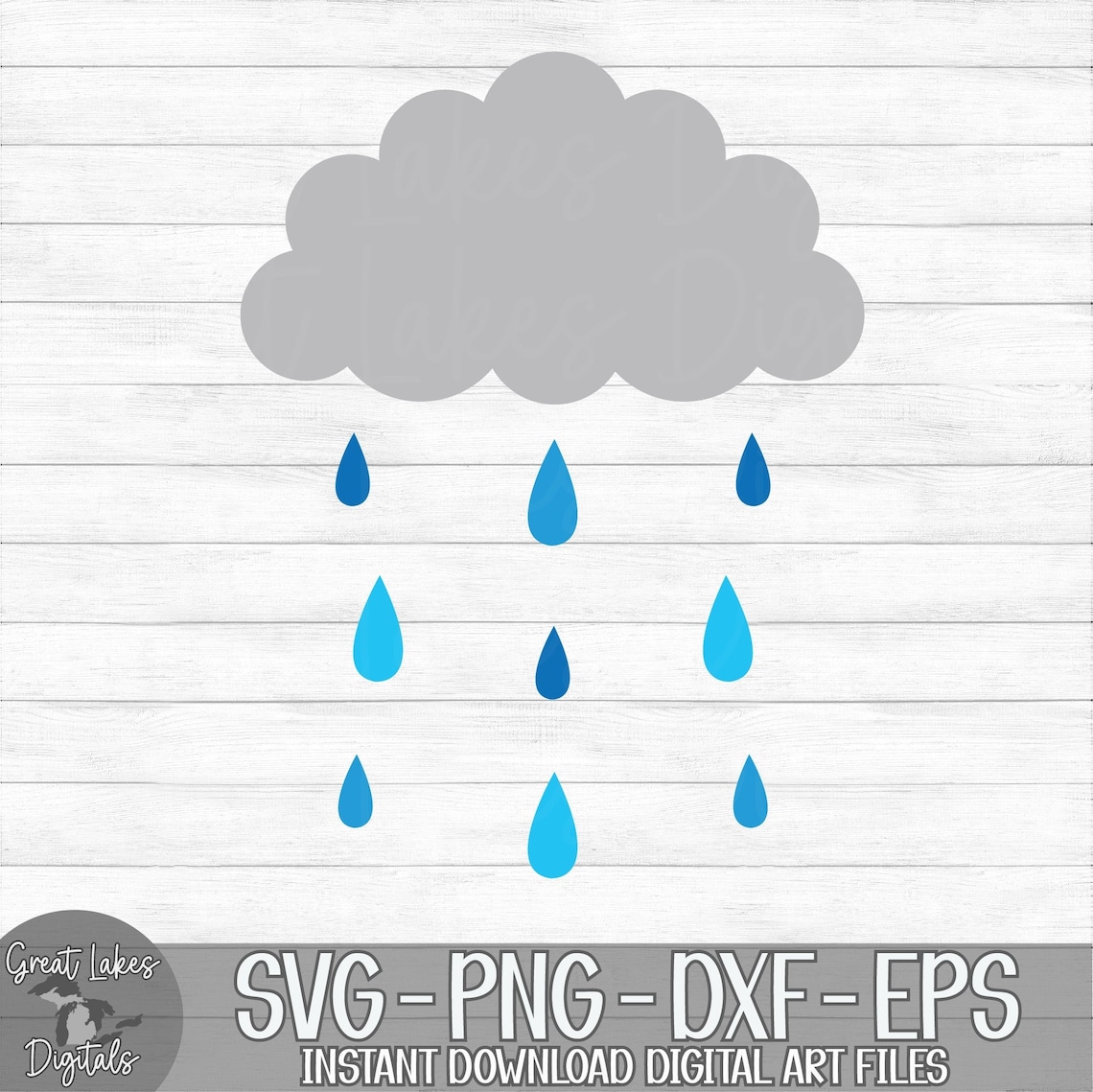 Rain Cloud Instant Digital Download Svg Png Dxf and Eps - Etsy