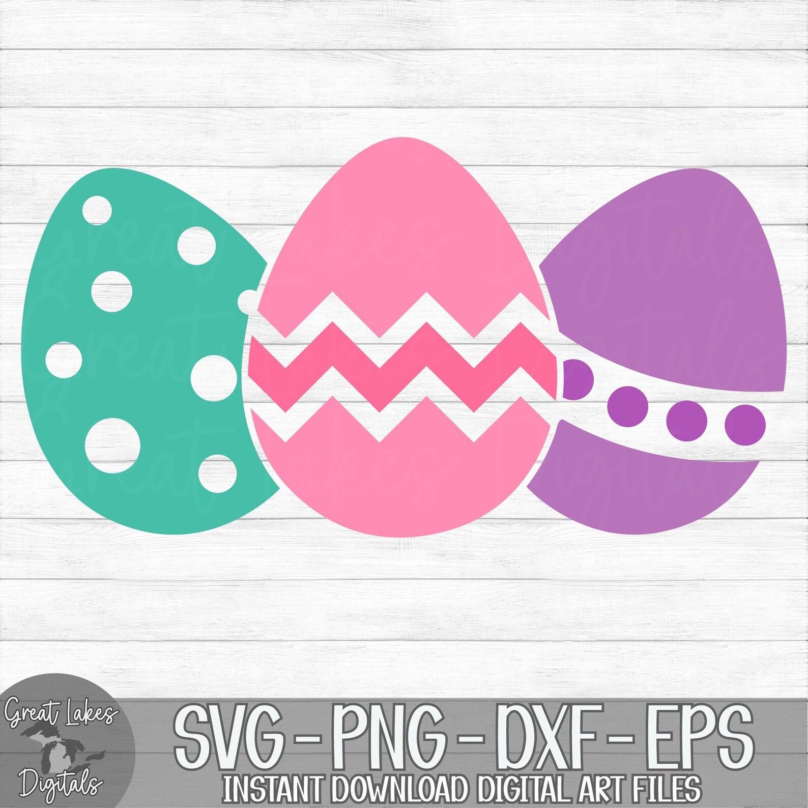 Easter Eggs Instant Digital Download Svg Png Dxf and - Etsy