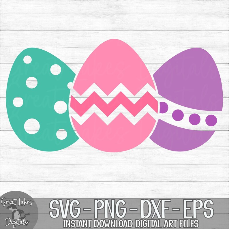 Easter Eggs Instant Digital Download Svg Png Dxf and - Etsy