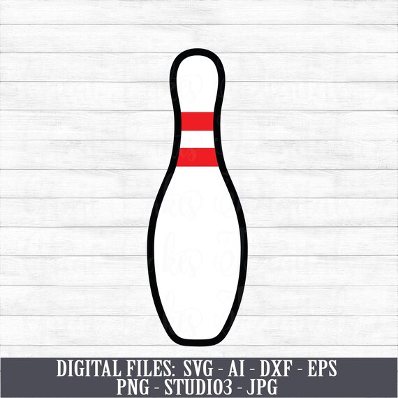 Bowling Pin Instant Digital Download Svg Ai Dxf Eps | Etsy