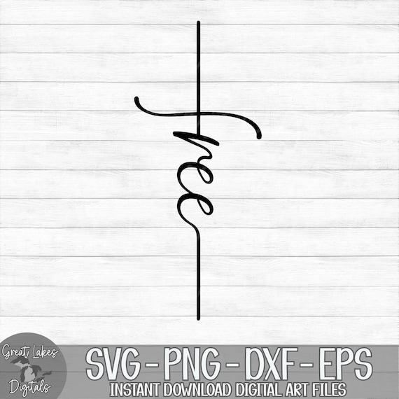 Free Cross Instant Digital Download Svg Png Dxf and Eps | Etsy