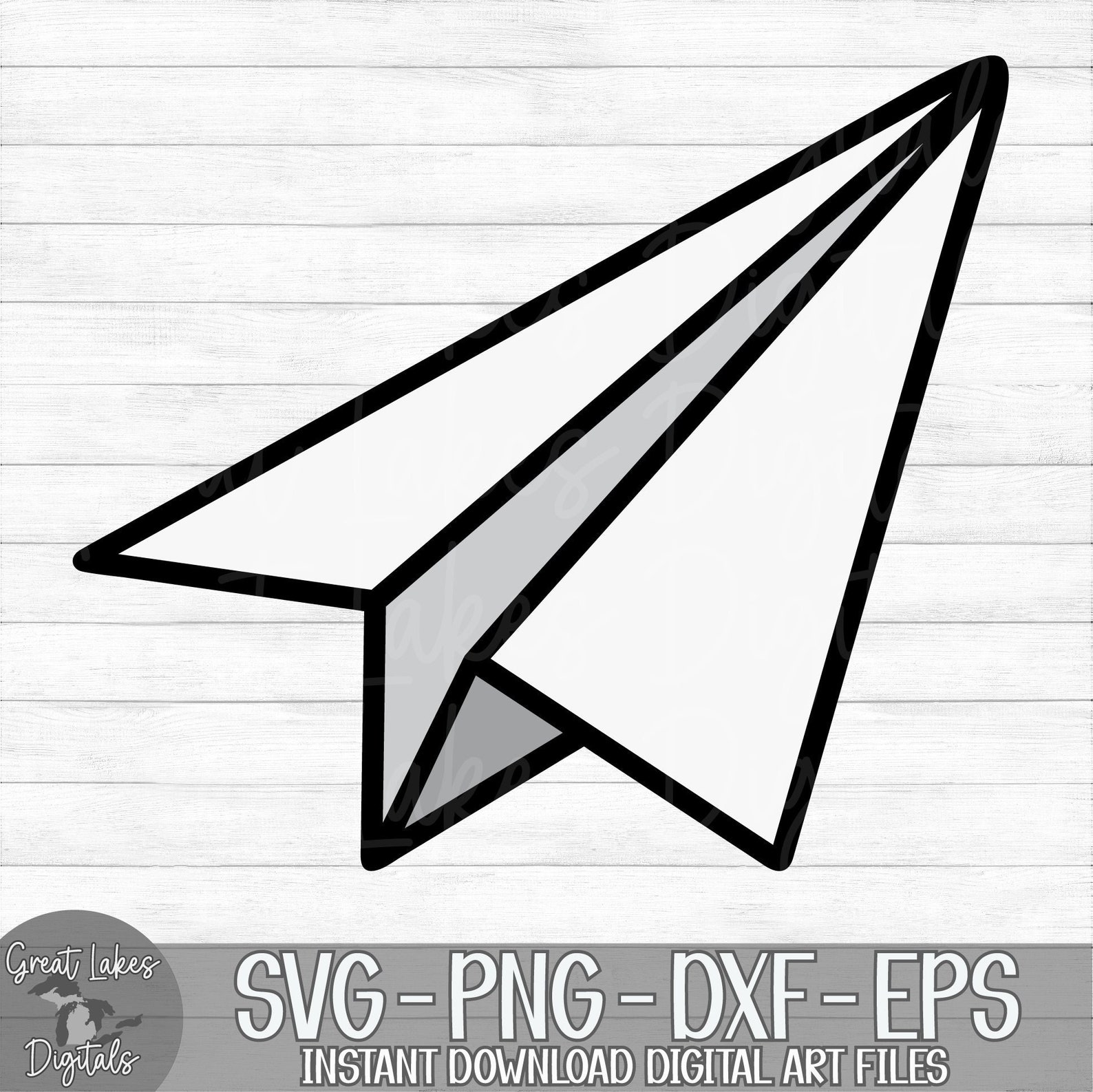 Paper Airplane Instant Digital Download Svg Png Dxf and - Etsy