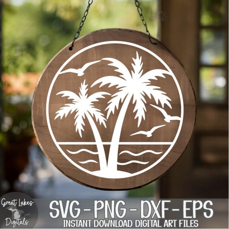 Palm Trees - Instant Digital Download - Svg, Png, Dxf, and Eps Files ...