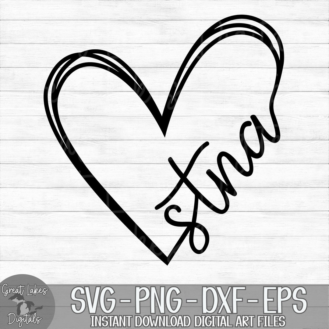 STNA Heart - Instant Digital Download - Svg, Png, Dxf, and Eps Files ...