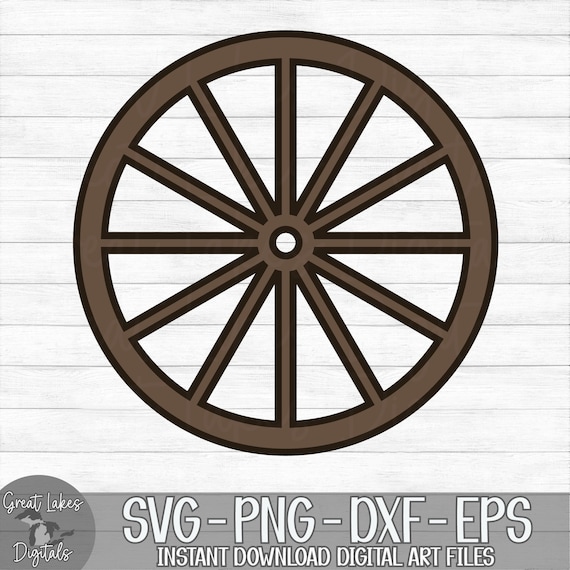 Wagon Wheel Instant Digital Download Svg Png Dxf and - Etsy
