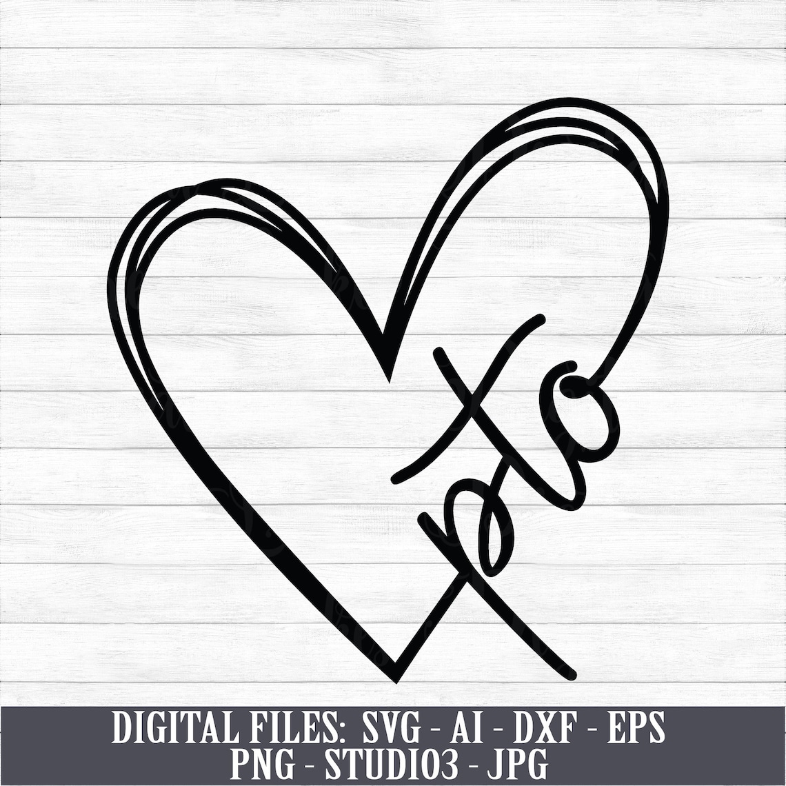 PTO Heart Instant Digital Download Svg Ai Dxf Eps Png | Etsy