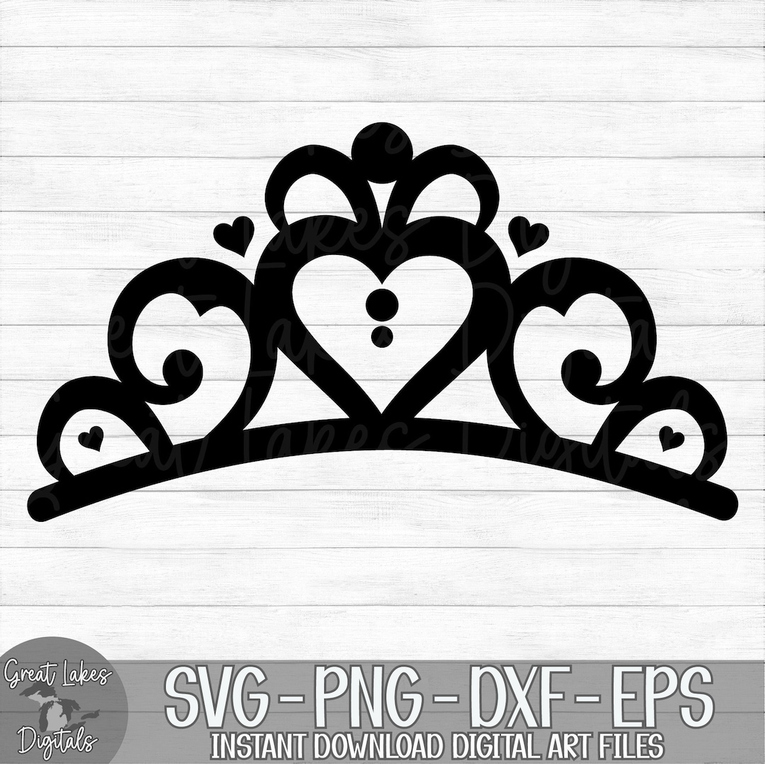 Tiara Princess, Crown Instant Digital Download Svg, Png, Dxf, and Eps ...