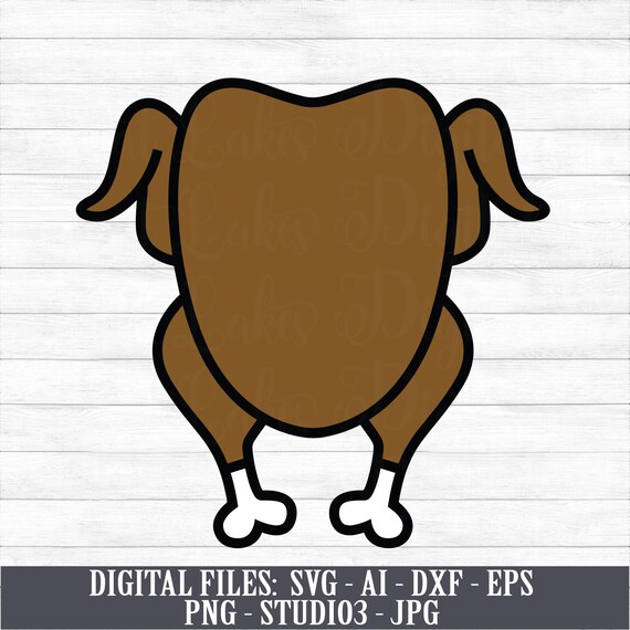 Thanksgiving Turkey Instant Digital Download Svg Ai Dxf - Etsy