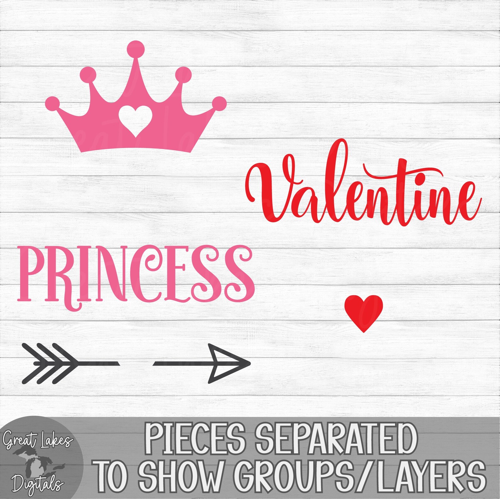 Valentine Princess - Instant Digital Download - Svg, Png, Dxf, and Eps ...
